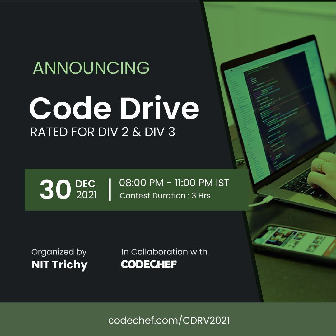 CodeChef on LinkedIn: #codechef #coding CodeChef on LinkedIn: #codechef #coding