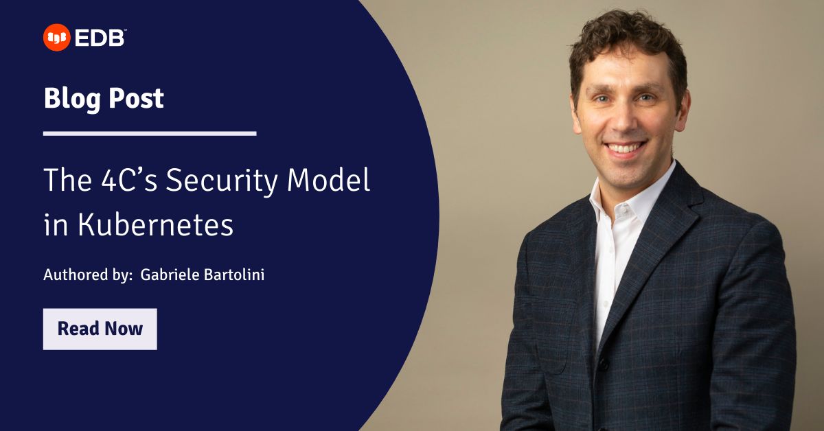 EDB on LinkedIn: #security #kubernetes #postgresql #openshift #k8s # ... EDB on LinkedIn: #security #kubernetes #postgresql #openshift #k8s # ...
