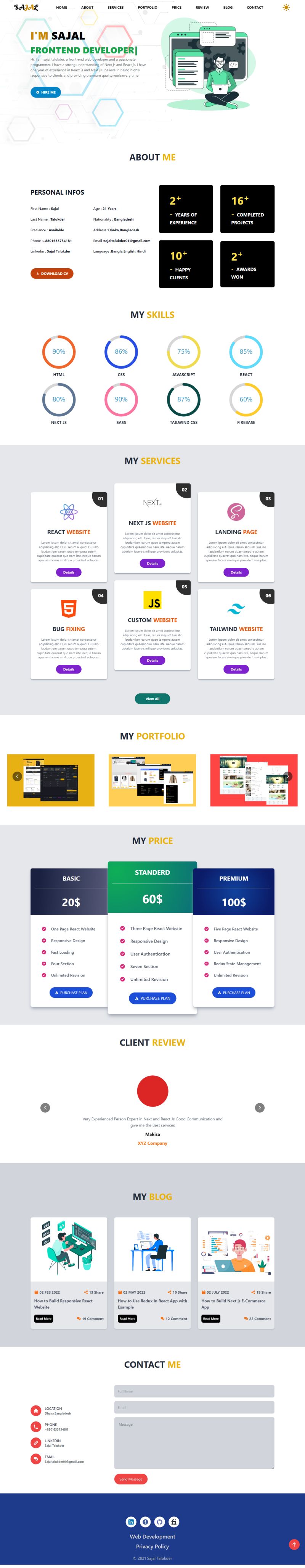 Sajal Talukder on LinkedIn: #react #github #fiverr #nextjs #tailwindcss ... Sajal Talukder on LinkedIn: #react #github #fiverr #nextjs #tailwindcss ...