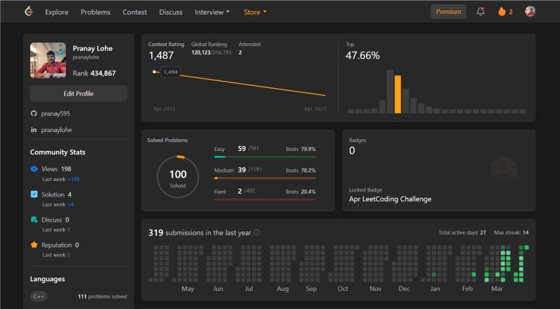 Pranay Lohe on LinkedIn: #coding #leetcode #dsa | 19 comments Pranay Lohe on LinkedIn: #coding #leetcode #dsa | 19 comments