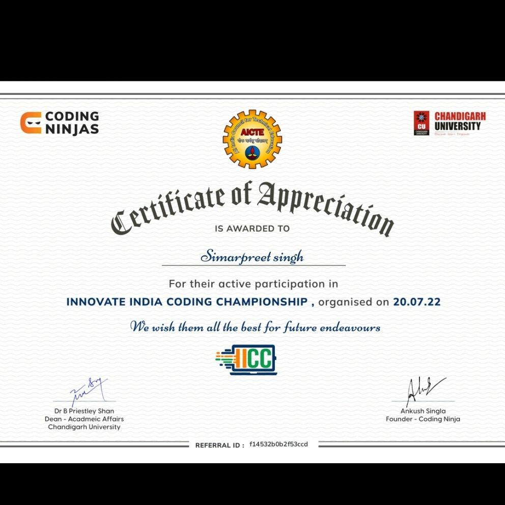 Simarpreet Singh on LinkedIn: #coding #competitivecoding # ... Simarpreet Singh on LinkedIn: #coding #competitivecoding # ...