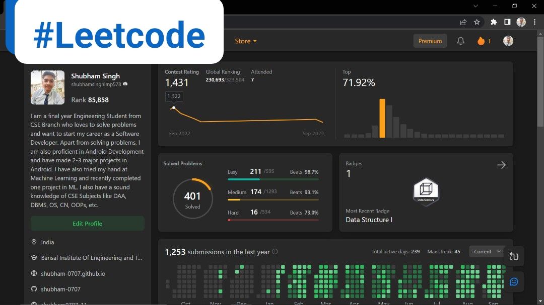 Shubham Singh on LinkedIn: #work #share #leetcode #dsa | 16 comments Shubham Singh on LinkedIn: #work #share #leetcode #dsa | 16 comments