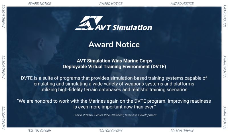AVT Simulation on LinkedIn: AWARD NOTICE: AVT Simulation Awarded ... AVT Simulation on LinkedIn: AWARD NOTICE: AVT Simulation Awarded ...