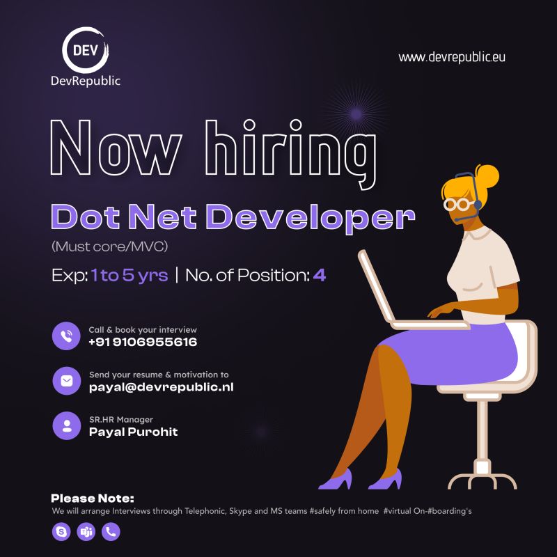 Manthan radia on LinkedIn: #hiring #dotnet #dotnetmvc #dotnetdeveloper ... Manthan radia on LinkedIn: #hiring #dotnet #dotnetmvc #dotnetdeveloper ...