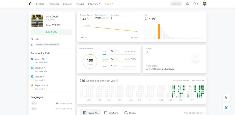 Irfan Gouri on LinkedIn: #leetcode #coding #practice #lovebabbar #dsa Irfan Gouri on LinkedIn: #leetcode #coding #practice #lovebabbar #dsa