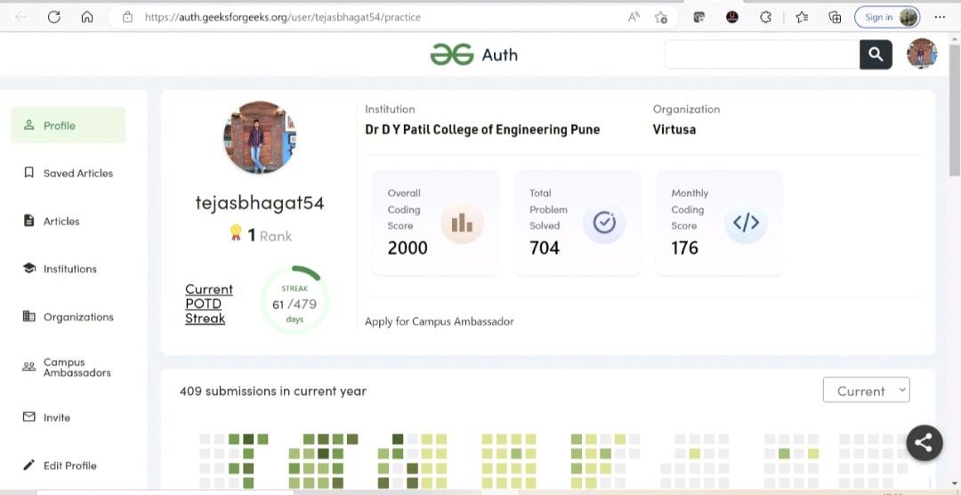 Tejas Bhagat on LinkedIn: #dsa #institute #leaderboard #2k | 26 comments Tejas Bhagat on LinkedIn: #dsa #institute #leaderboard #2k | 26 comments