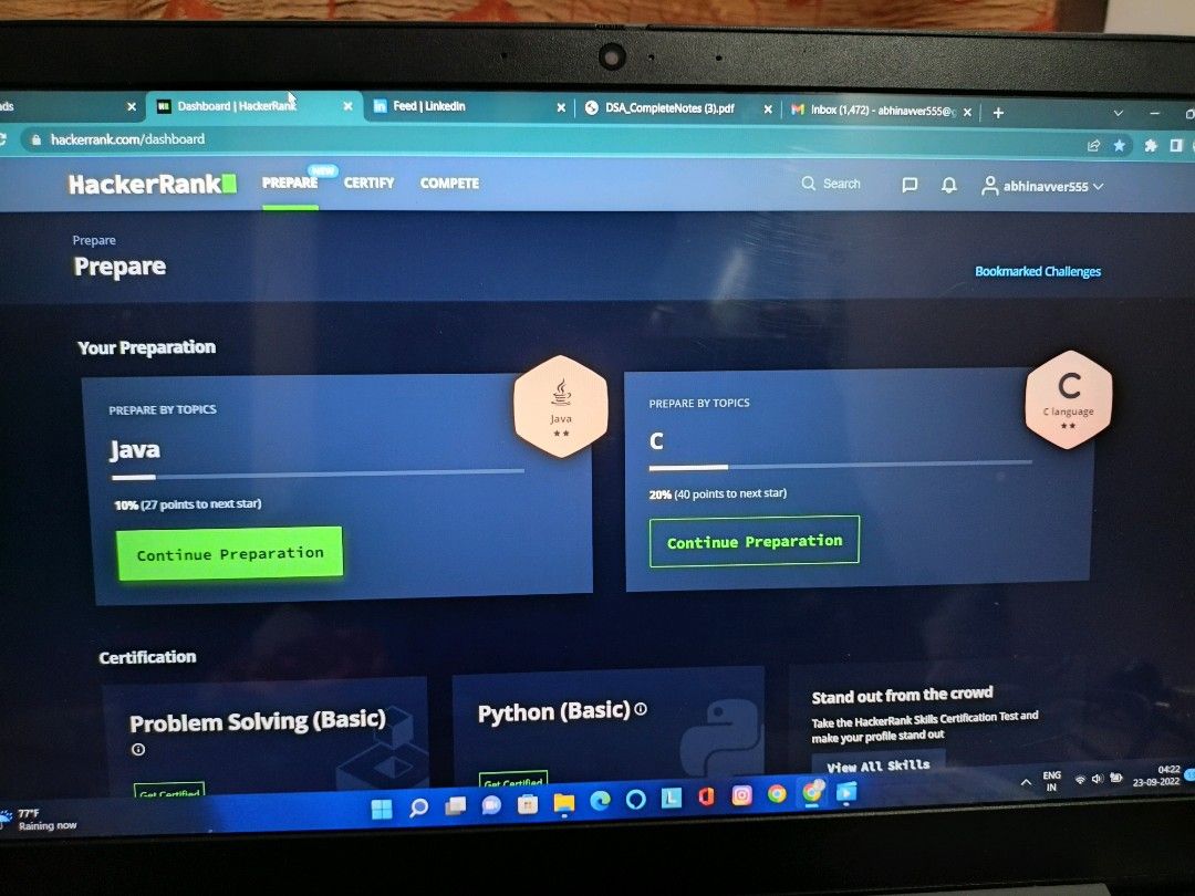 Abhinav Verma on LinkedIn: #programming #hackerrank #connections #java Abhinav Verma on LinkedIn: #programming #hackerrank #connections #java
