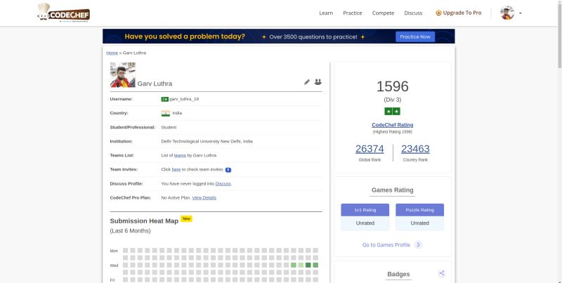 Garv Luthra on LinkedIn: #codechef #leetcode Garv Luthra on LinkedIn: #codechef #leetcode