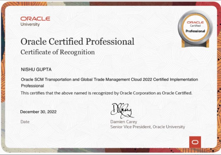 Nishu Gupta on LinkedIn: #oracleuniversity #oracle #oraclecertified # ... Nishu Gupta on LinkedIn: #oracleuniversity #oracle #oraclecertified # ...