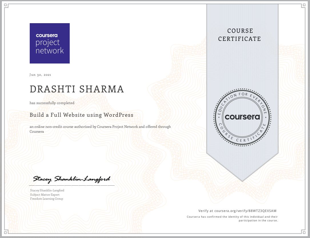 Drashti Sharma on LinkedIn: #coursera #project Drashti Sharma on LinkedIn: #coursera #project