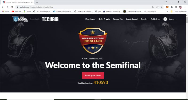 Gaurav Patil on LinkedIn: #codegladiators #semifinal Gaurav Patil on LinkedIn: #codegladiators #semifinal