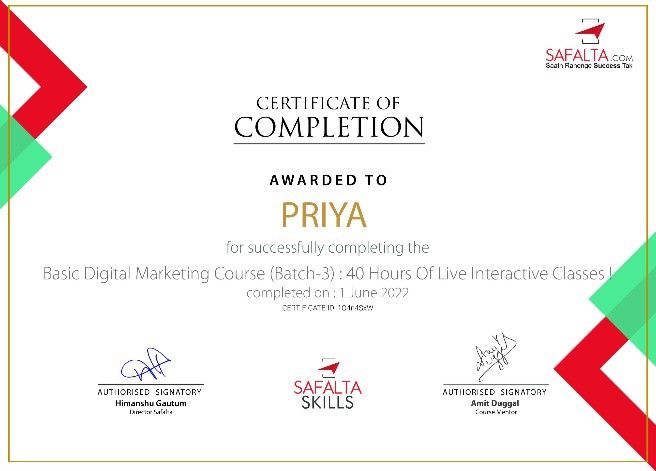 Priya A. on LinkedIn: Safalta.com Pradeep Kumar Mishra Priya A. on LinkedIn: Safalta.com Pradeep Kumar Mishra