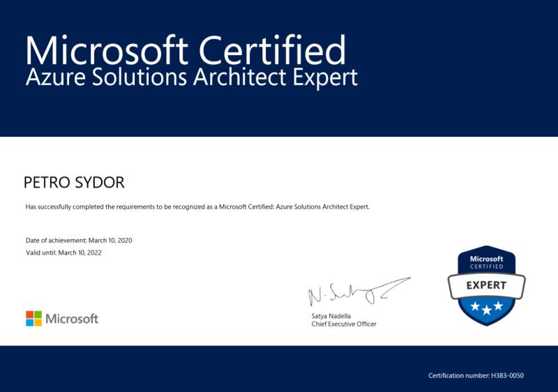 Petro Sydor on LinkedIn: #azure #cloudarchitect #devops #cloud # ... Petro Sydor on LinkedIn: #azure #cloudarchitect #devops #cloud # ...