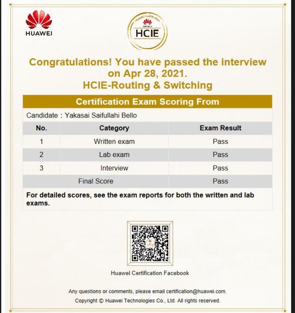 Yakasai Saifullah Bello on LinkedIn: Alhamdulillah !!! I’m HCIE ... Yakasai Saifullah Bello on LinkedIn: Alhamdulillah !!! I’m HCIE ...