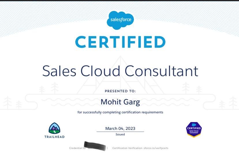 Mohit Garg on LinkedIn: #salescloudconsultant Mohit Garg on LinkedIn: #salescloudconsultant