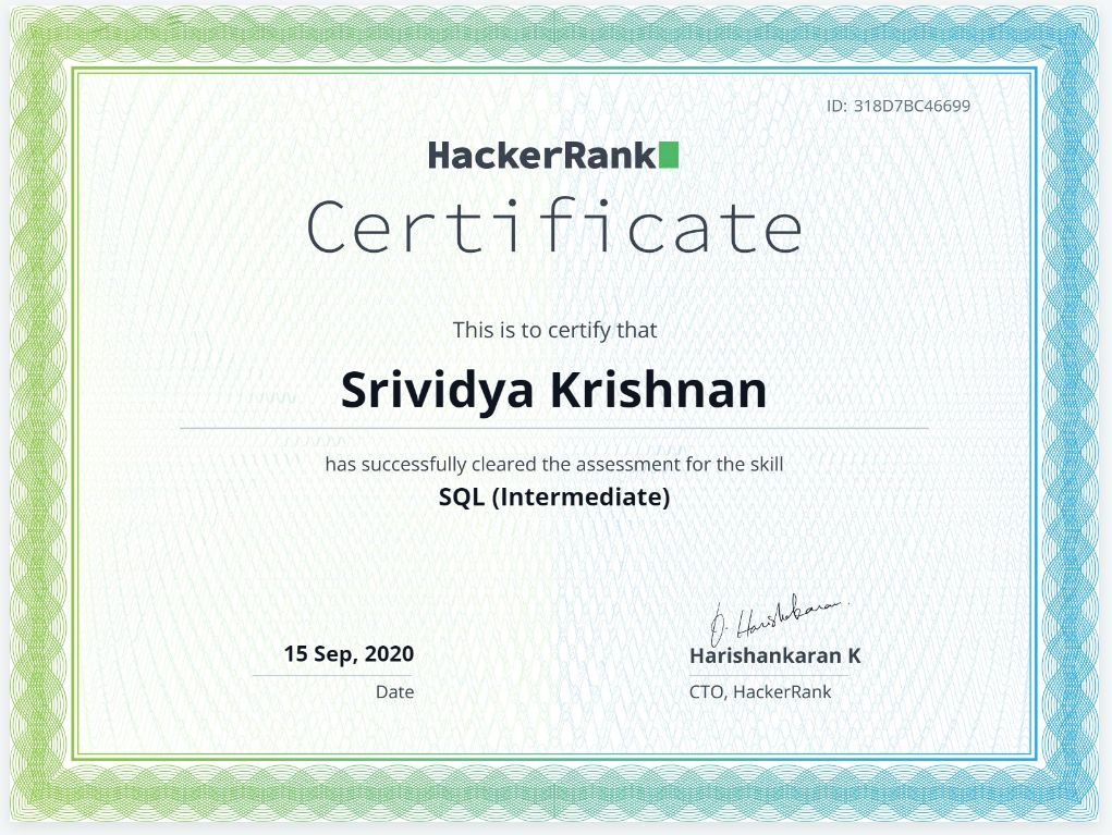 Srividya Krishnan on LinkedIn: #sql #sqlqueries #dataanalytics # ... Srividya Krishnan on LinkedIn: #sql #sqlqueries #dataanalytics # ...