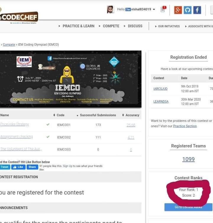 Vishal Kumar on LinkedIn: #codechef #competitiveprogramming #winner ... Vishal Kumar on LinkedIn: #codechef #competitiveprogramming #winner ...