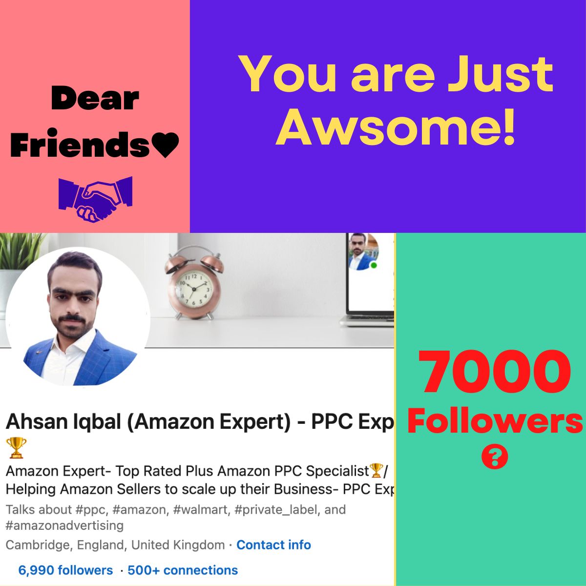 Congratulations Ahsan Iqbal (Amazon Expert) - PPC Expert π | Ahsan I. Congratulations Ahsan Iqbal (Amazon Expert) - PPC Expert π | Ahsan I.
