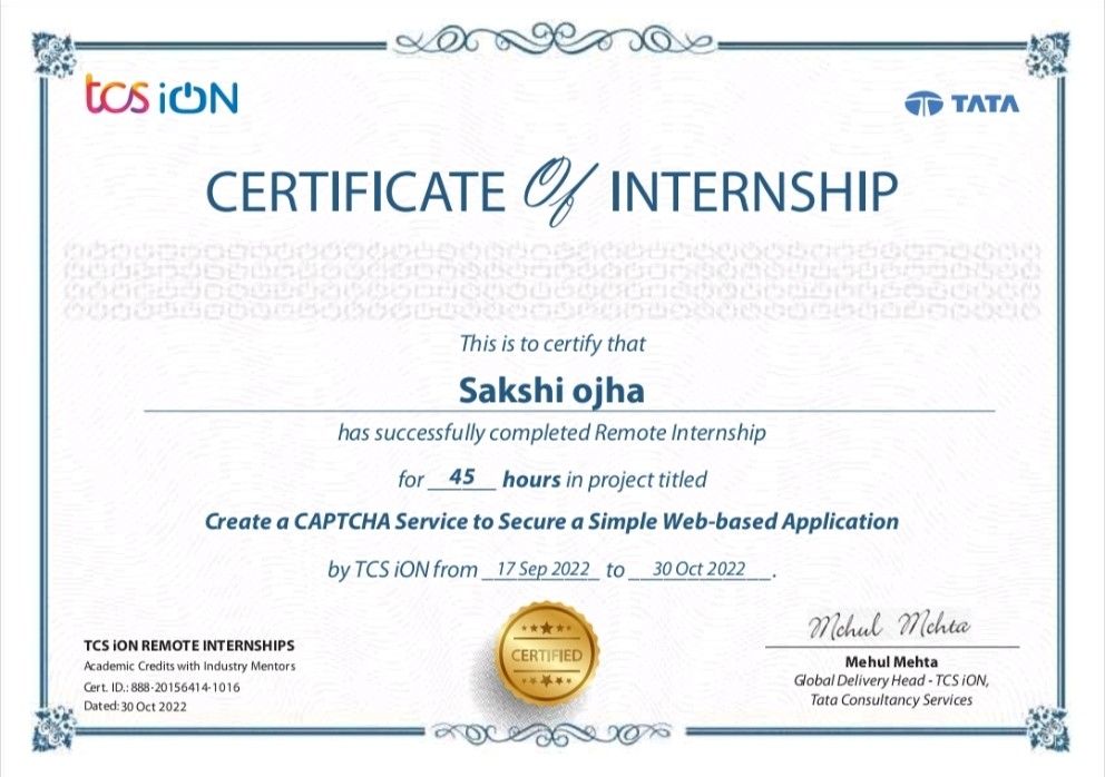 Sakshi Ojha on LinkedIn: #tcsion Sakshi Ojha on LinkedIn: #tcsion
