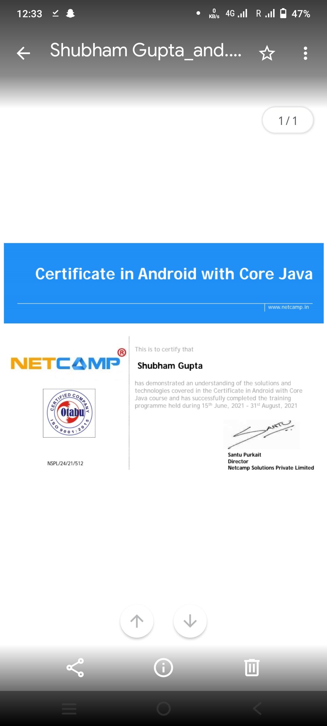 Shubham Gupta on LinkedIn: #netcamp #internship #android # ... Shubham Gupta on LinkedIn: #netcamp #internship #android # ...