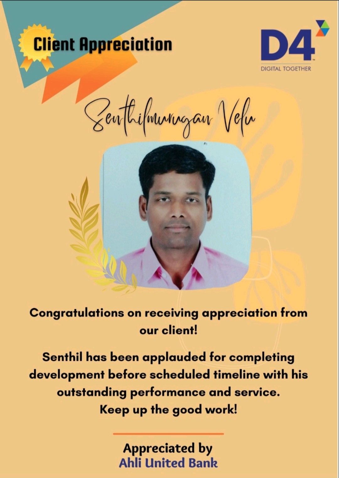 SenthilMurugan Velu posted on LinkedIn SenthilMurugan Velu posted on LinkedIn