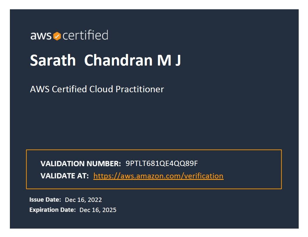 Sarath Chandran on LinkedIn: #infosyscobalt #cloud #aws Sarath Chandran on LinkedIn: #infosyscobalt #cloud #aws