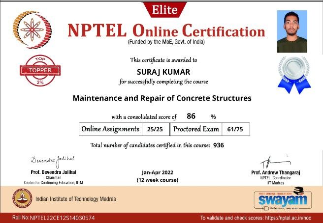 Suraj Kumar on LinkedIn: #connections #swayam #nptel #npteltopper #nitp ... Suraj Kumar on LinkedIn: #connections #swayam #nptel #npteltopper #nitp ...
