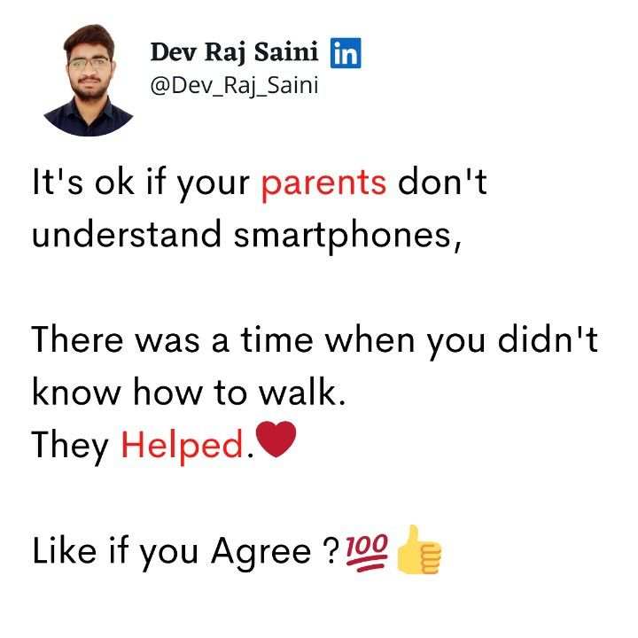 Dev Raj Saini on LinkedIn: Like if you Agree ? 💯👍 | 89 comments Dev Raj Saini on LinkedIn: Like if you Agree ? 💯👍 | 89 comments