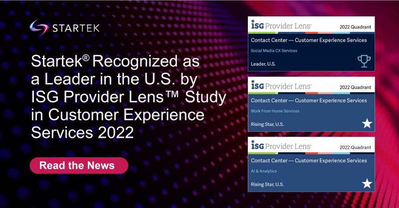 Aakash Shripat on LinkedIn: Startek Named Leader in U.S. ISG Provider ... Aakash Shripat on LinkedIn: Startek Named Leader in U.S. ISG Provider ...