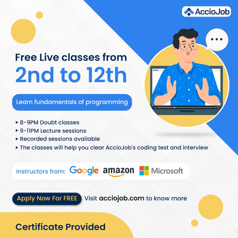 AccioJob on LinkedIn: #coding #programming #interview #google # ... AccioJob on LinkedIn: #coding #programming #interview #google # ...
