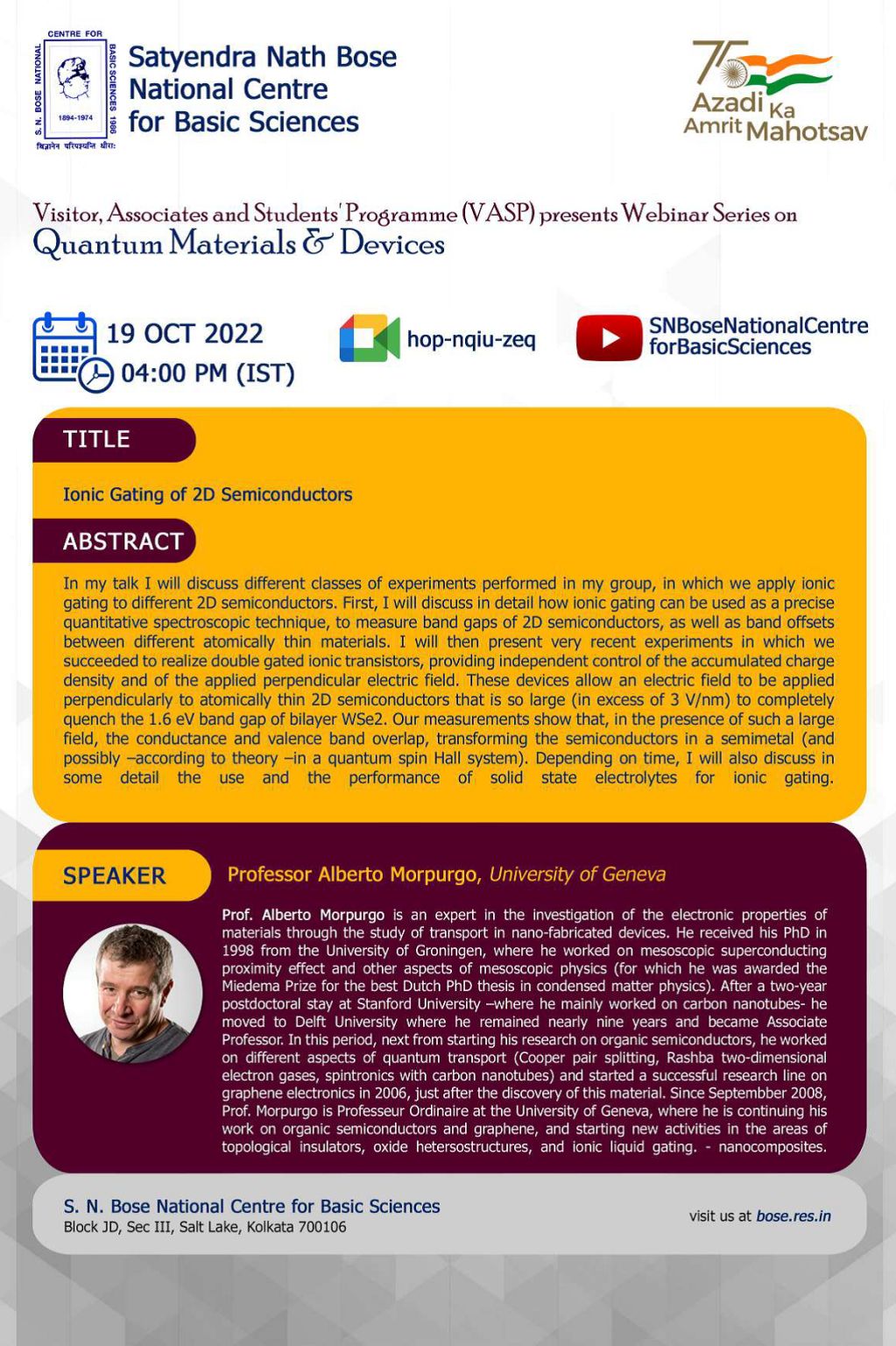 Atindra Nath Pal on LinkedIn: Waiting for an exciting talk today at 4 ... Atindra Nath Pal on LinkedIn: Waiting for an exciting talk today at 4 ...