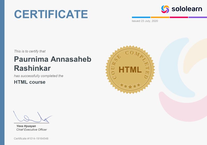 Paurnima Rashinkar on LinkedIn: #html Paurnima Rashinkar on LinkedIn: #html