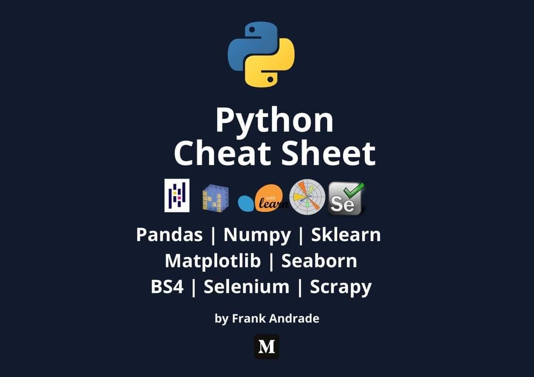 Mohit Gohel on LinkedIn: Helpful Python cheat sheet ... Mohit Gohel on LinkedIn: Helpful Python cheat sheet ...