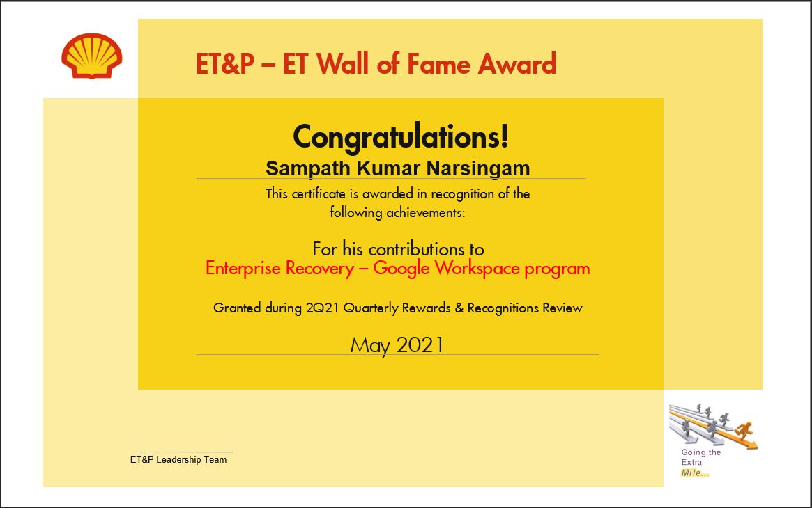 Sampath Kumar on LinkedIn: #shell | 11 comments Sampath Kumar on LinkedIn: #shell | 11 comments