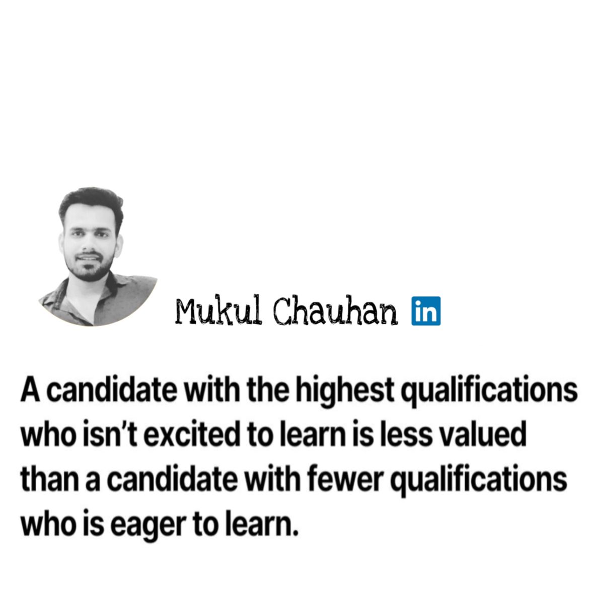 Mukul Chauhan on LinkedIn: # qualification Mukul Chauhan on LinkedIn: # qualification