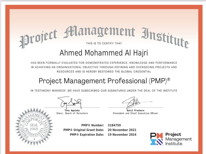 Ahmed Alhajri, MScIT CCNA CEH ITIL VCP PMP on LinkedIn: I am proud to ... Ahmed Alhajri, MScIT CCNA CEH ITIL VCP PMP on LinkedIn: I am proud to ...