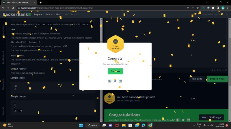 Jagriti Mishra on LinkedIn: #python #programming #hackerrank Jagriti Mishra on LinkedIn: #python #programming #hackerrank