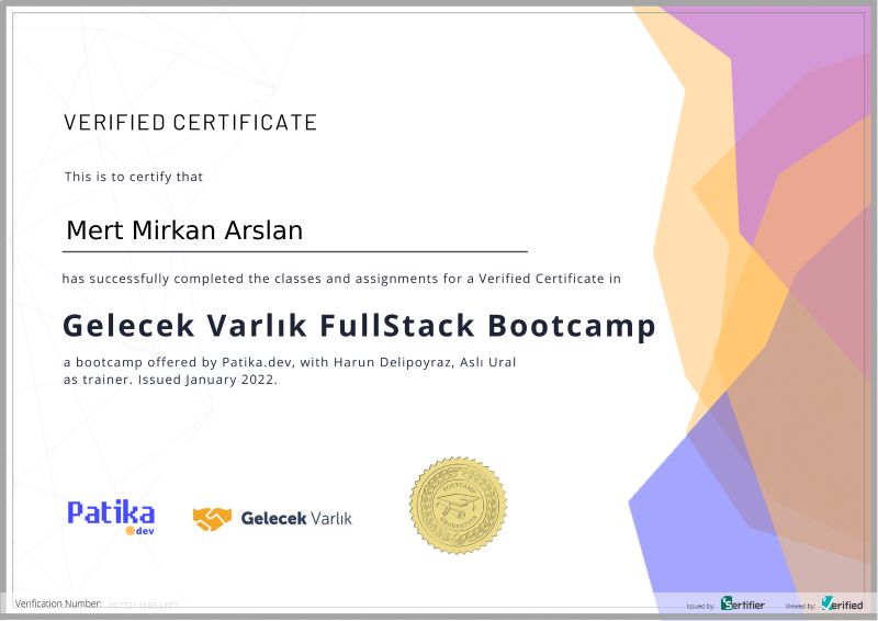 #netcore #reactjs #bootcamp #patika | Mert Mirkan Arslan #netcore #reactjs #bootcamp #patika | Mert Mirkan Arslan