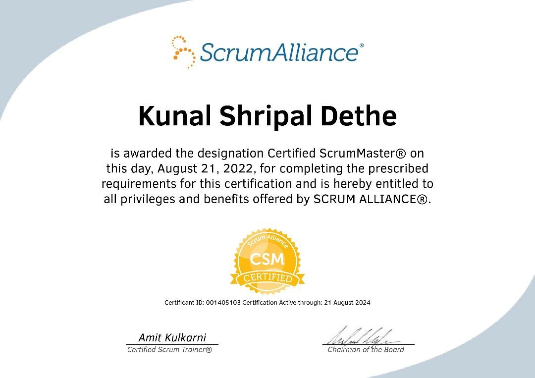 Kunal Dethe on LinkedIn: Thank you Sagar Shinde for the valuable advice ... Kunal Dethe on LinkedIn: Thank you Sagar Shinde for the valuable advice ...