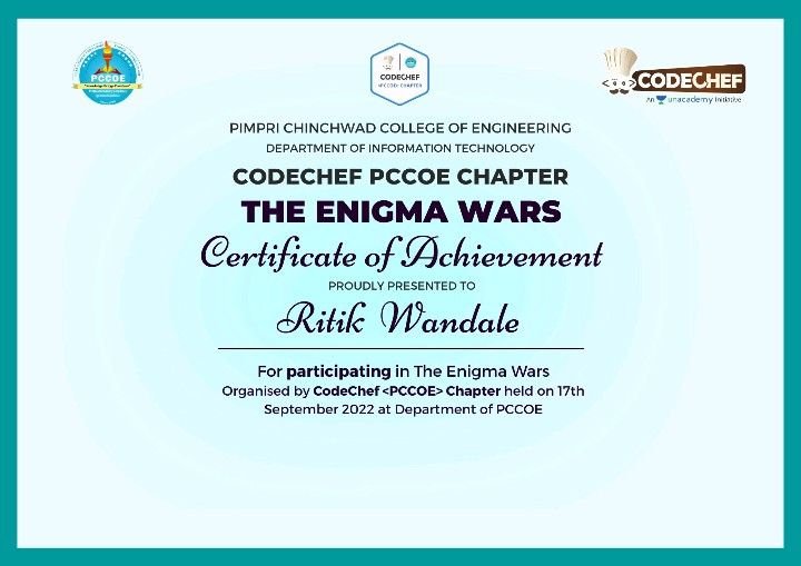 RITIK WANDALE on LinkedIn: #codingpractice #codechef #coding RITIK WANDALE on LinkedIn: #codingpractice #codechef #coding