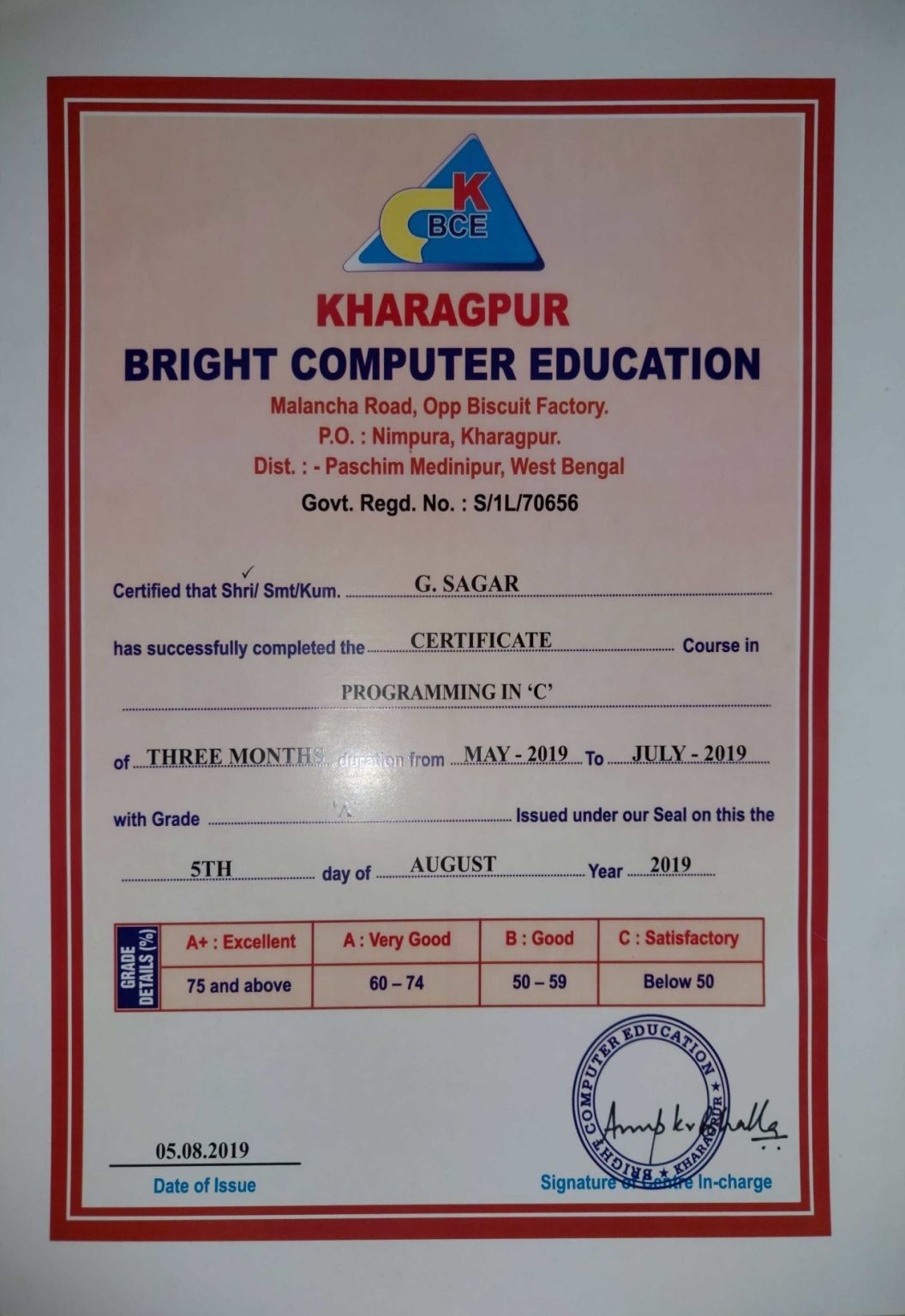 Gaja sagar on LinkedIn: #certification #certificate # ... Gaja sagar on LinkedIn: #certification #certificate # ...