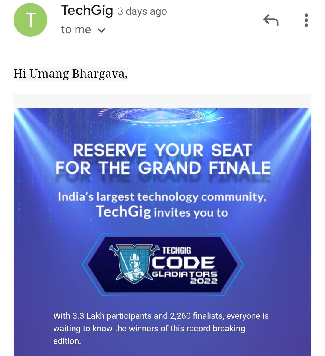 Umang Bhargava on LinkedIn: #top #coding #techgig #codegladiators2022 ... Umang Bhargava on LinkedIn: #top #coding #techgig #codegladiators2022 ...