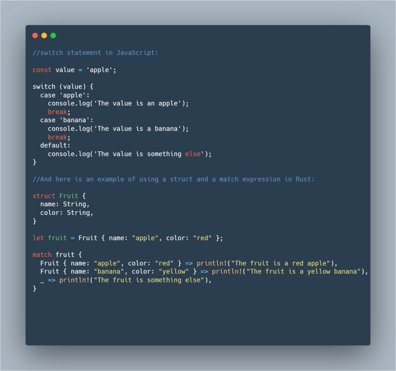 Chukwudi Nweze on LinkedIn: #javascript #rustlang #programming Chukwudi Nweze on LinkedIn: #javascript #rustlang #programming