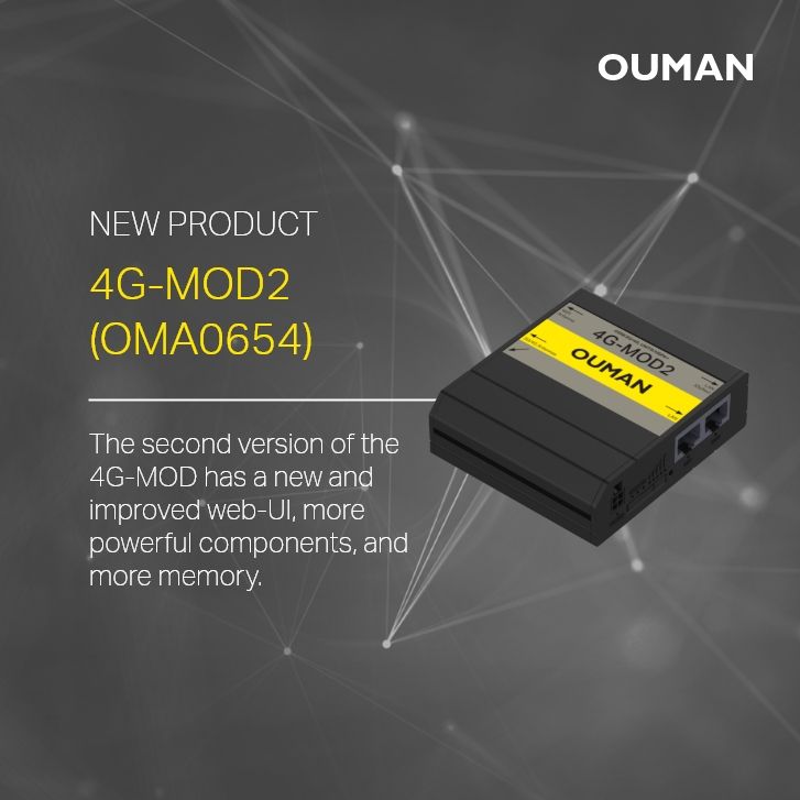 Ouman Group on LinkedIn: We have replaced the 4G-MOD1 with a newer ... Ouman Group on LinkedIn: We have replaced the 4G-MOD1 with a newer ...