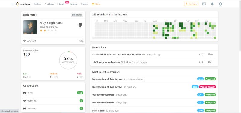 Ajay Singh Rana on LinkedIn: #leetcode Ajay Singh Rana on LinkedIn: #leetcode