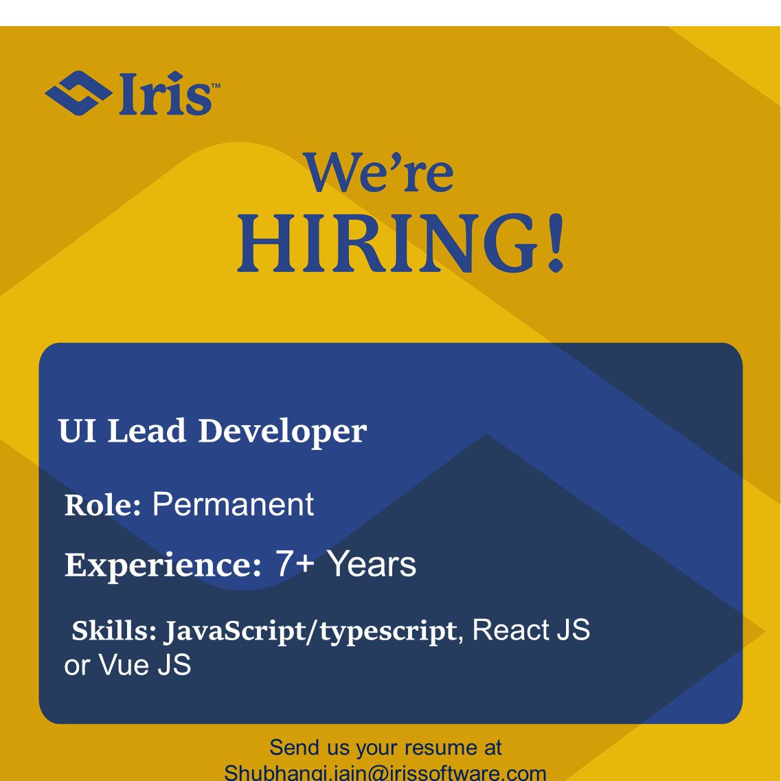 Shubhangi Jain on LinkedIn: #irissoftware #javascript #typescript # ... Shubhangi Jain on LinkedIn: #irissoftware #javascript #typescript # ...