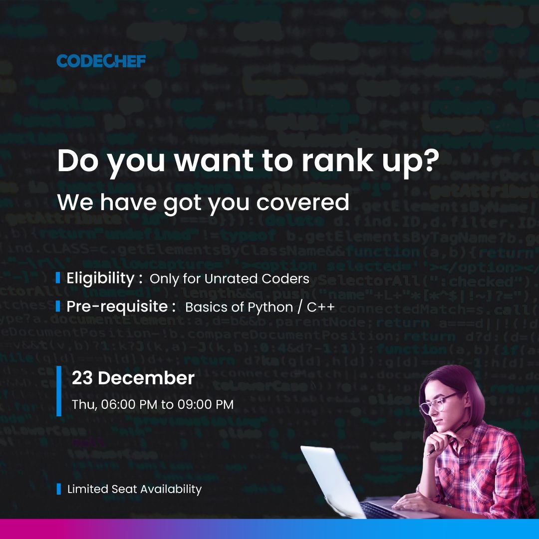 CodeChef on LinkedIn: #coding #codechef CodeChef on LinkedIn: #coding #codechef