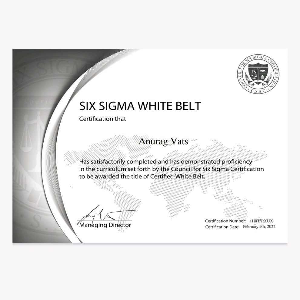 Anurag Vats on LinkedIn: #sixsigma Anurag Vats on LinkedIn: #sixsigma