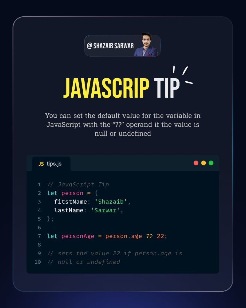 Shazaib Sarwar on LinkedIn: #codewithshazaib #javascript #programming # ... Shazaib Sarwar on LinkedIn: #codewithshazaib #javascript #programming # ...
