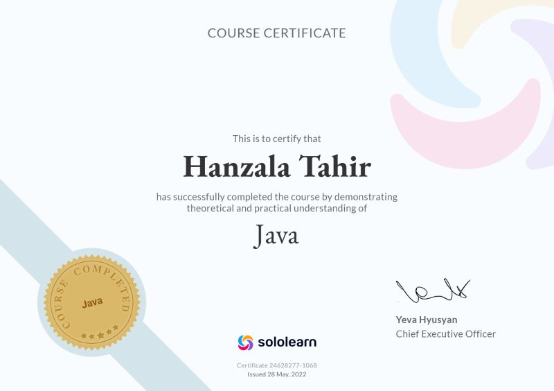 Hanzala Tahir on LinkedIn: #java #programming Hanzala Tahir on LinkedIn: #java #programming